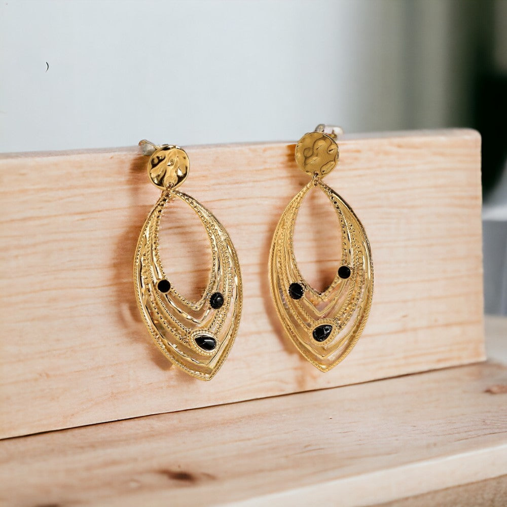 Boucles Acier Inoxydable et Placage Or 18k - Élo Atelier créa – Élo ...